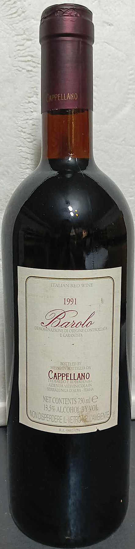 Cappellano Barolo 1991